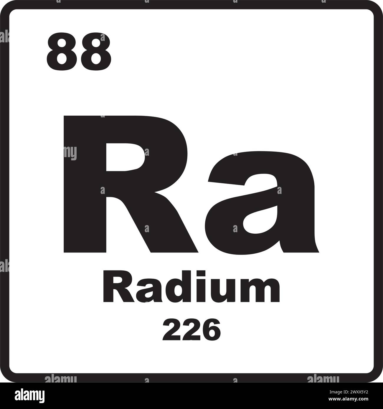 Radium element icon vector illustration template symbol Stock Vector ...