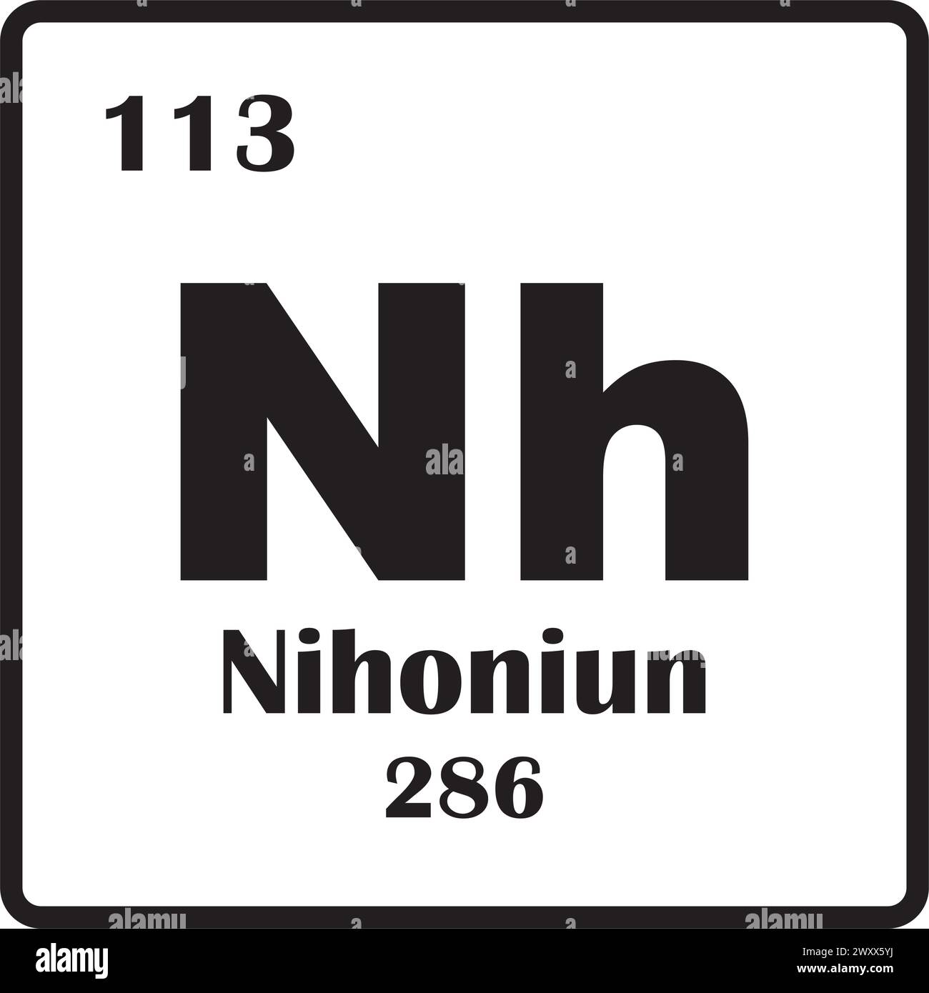 Nihonium periodic table element hi-res stock photography and images - Alamy