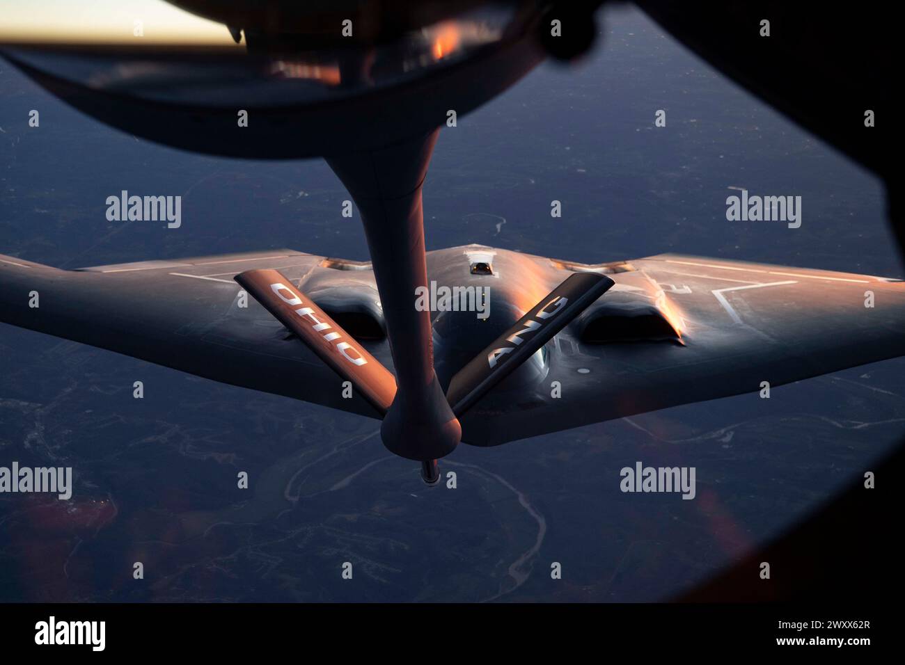 A KC-135 Stratotanker from the 121st Air Refueling Wing, Rickenbacker ...