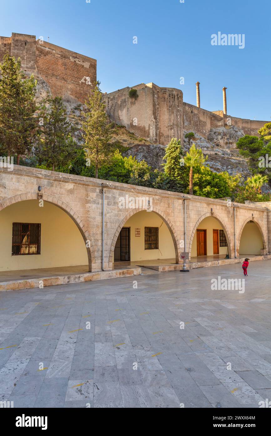 Halil-ur-Rahman mosque and Urfa castle, Urfa, Sanliurfa Province ...