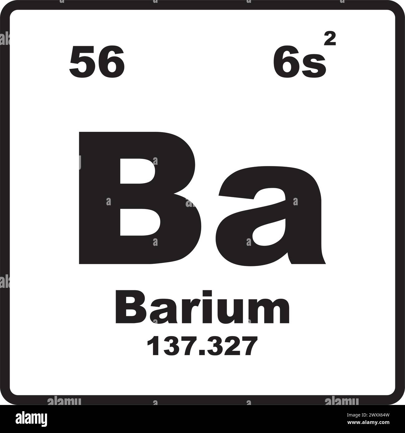 Barium symbol hi-res stock photography and images - Alamy