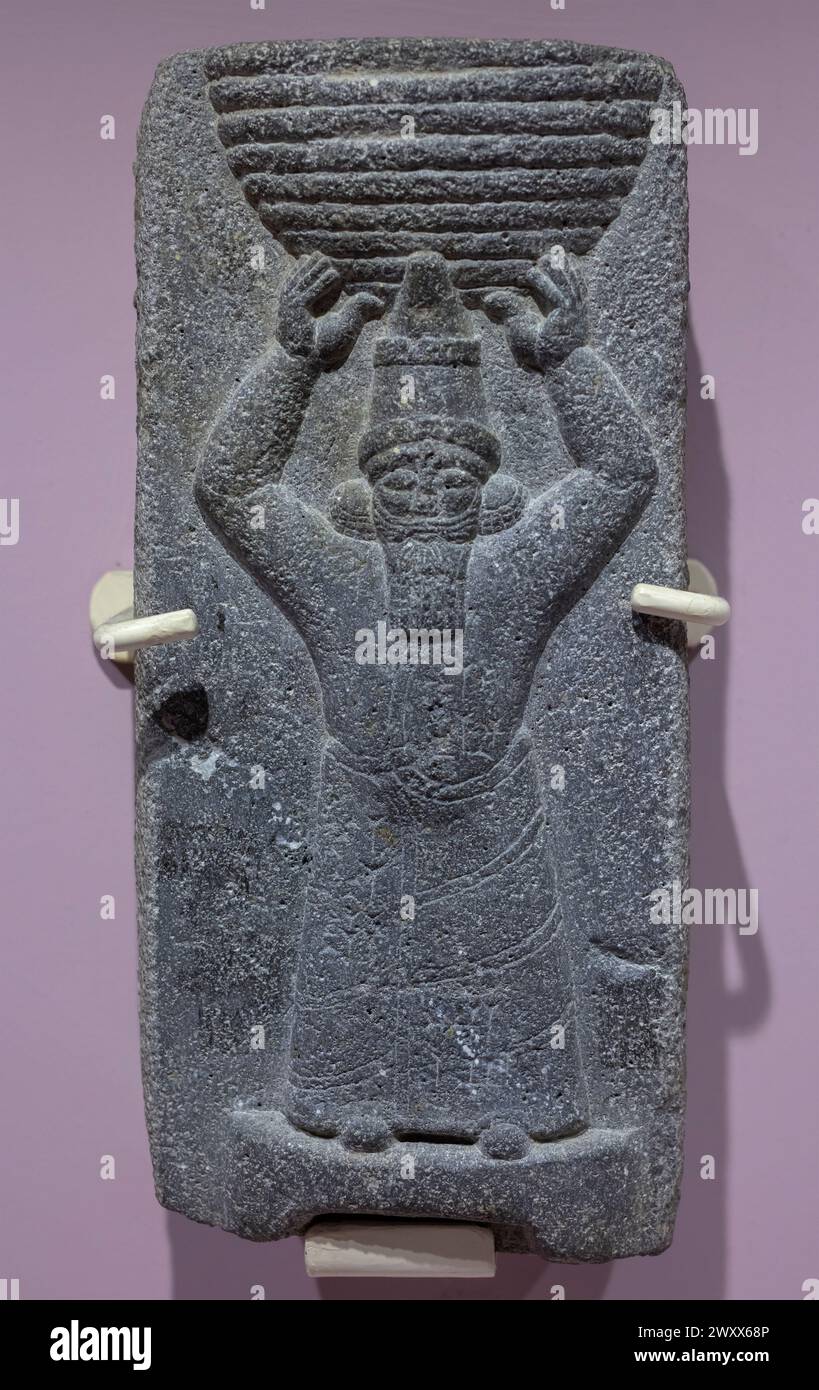 Human relief basalt stele, Iron age, Sanlıurfa Museum, Urfa, Sanliurfa ...
