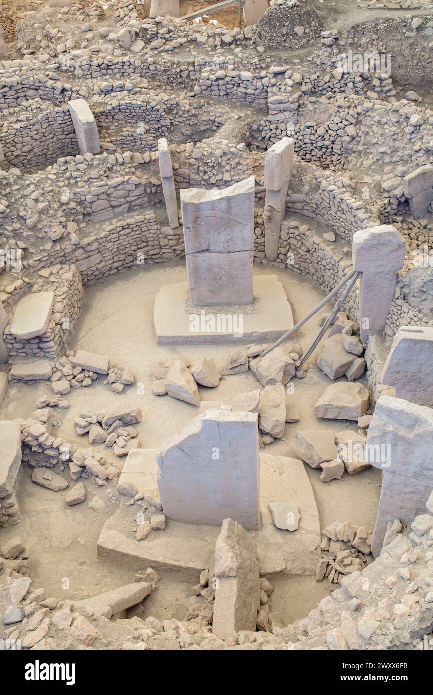 Archeological site Gobekli Tepe, Sanliurfa Province, Turkey Stock Photo ...