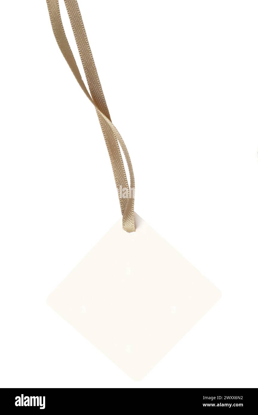 Bright Ivory White Rectangular Cardboard Sale Tag, Beige String, Price ...