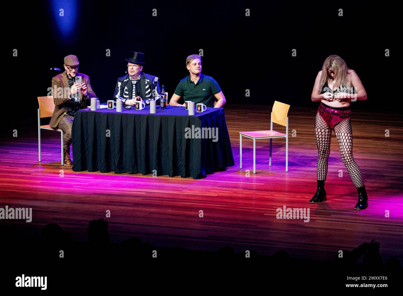 ALMERE - 02/04/2024, Writer Andries Jelle de Jong and Gossip Talk ...