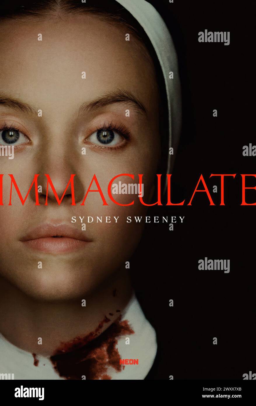 IMMACULATE, character poster, Sydney Sweeney, 2024. © Neon / courtesy ...