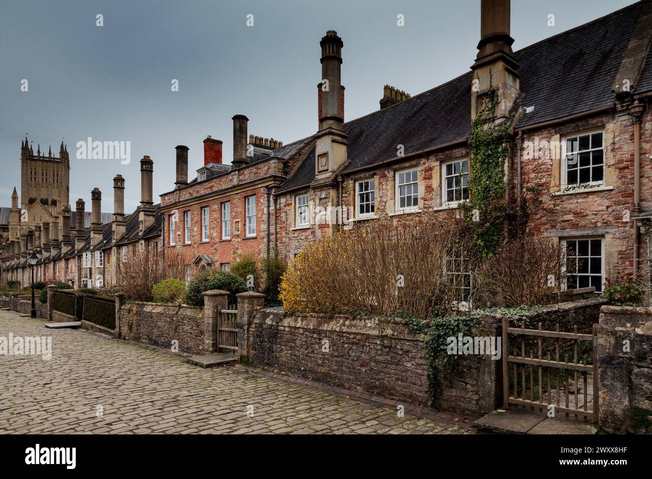 Vicars' Close, Wells, Somerset, England, UK: reputed to be the oldest ...