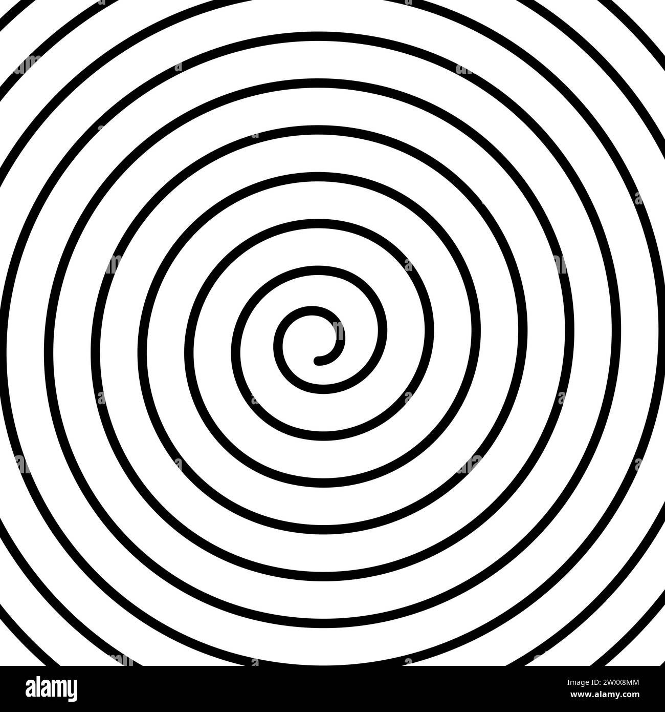 Thin spiral line background. Snail shell texture. Swirl, tornado or ...