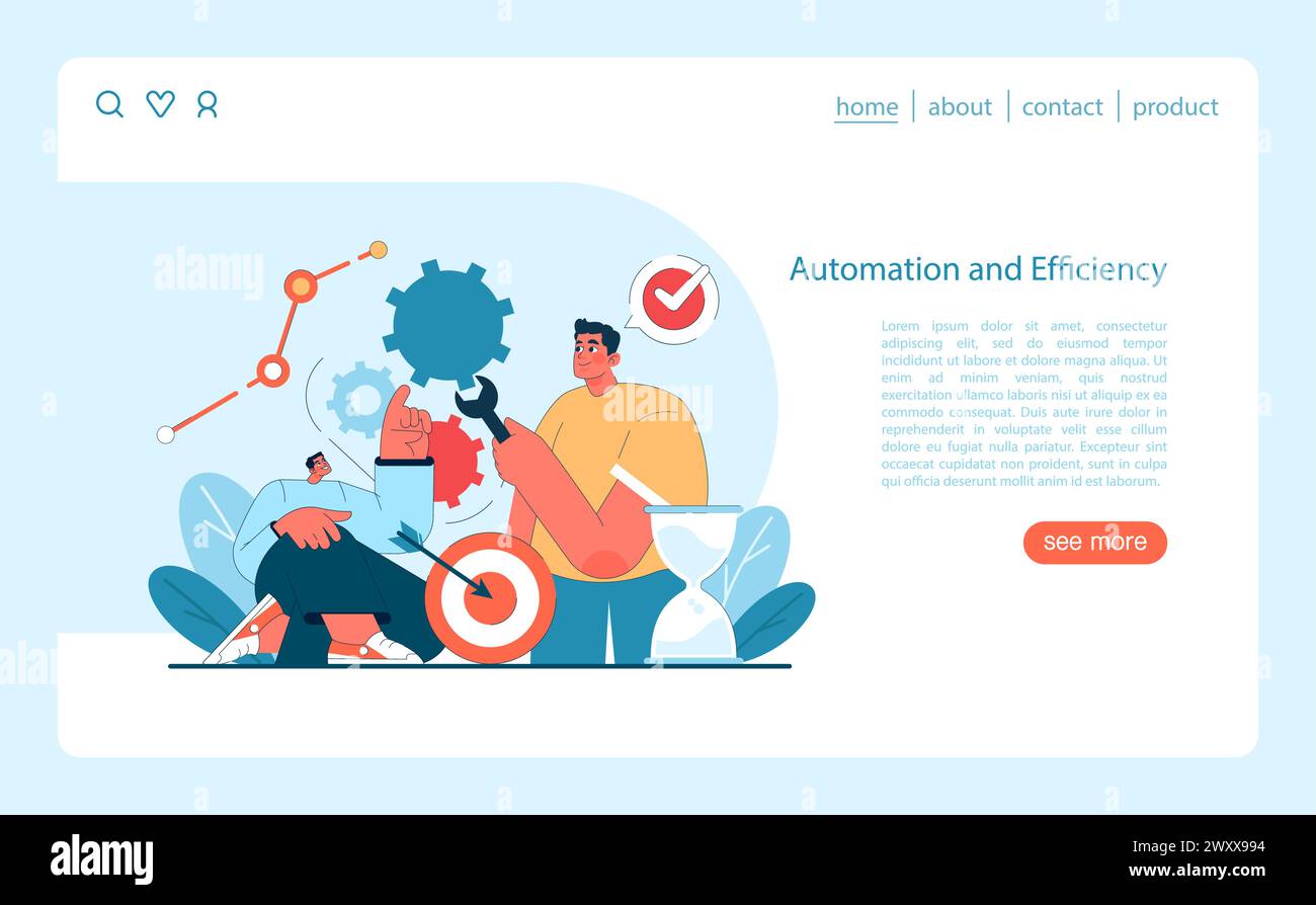 Optimizing workflow with automation. A vibrant portrayal of efficiency ... Optimizing workflow with automation. A vibrant portrayal of efficiency ...