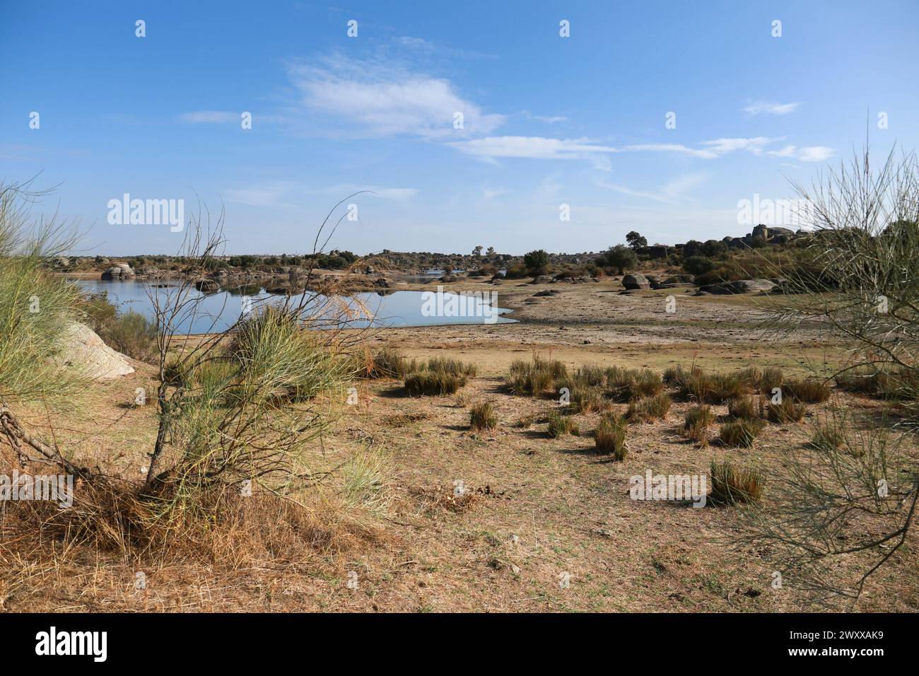 Los Barruecos Natural Monument in the middle of the Caceres peneplain ...