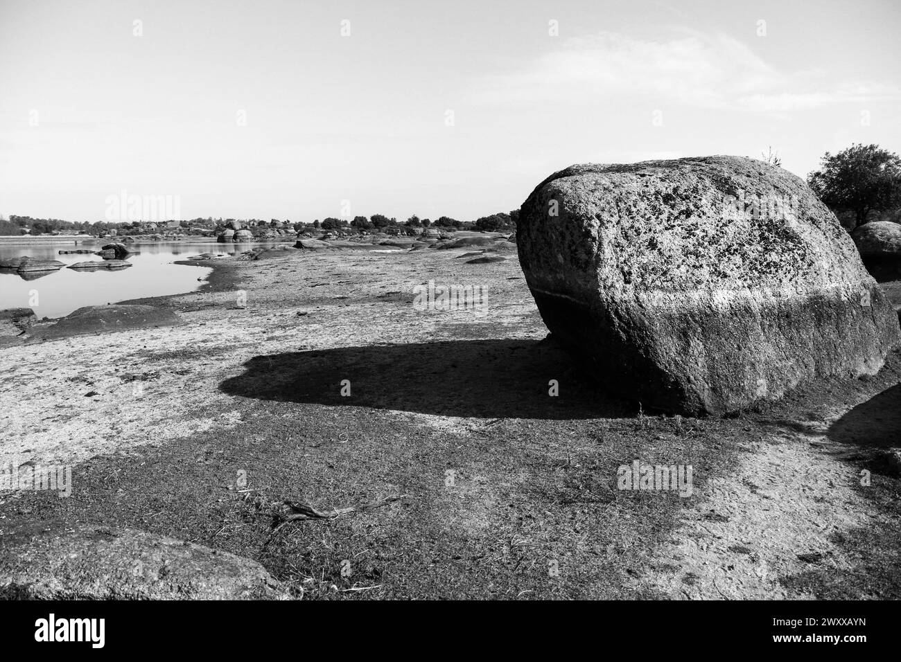 Los Barruecos Natural Monument in the middle of the Caceres peneplain ...