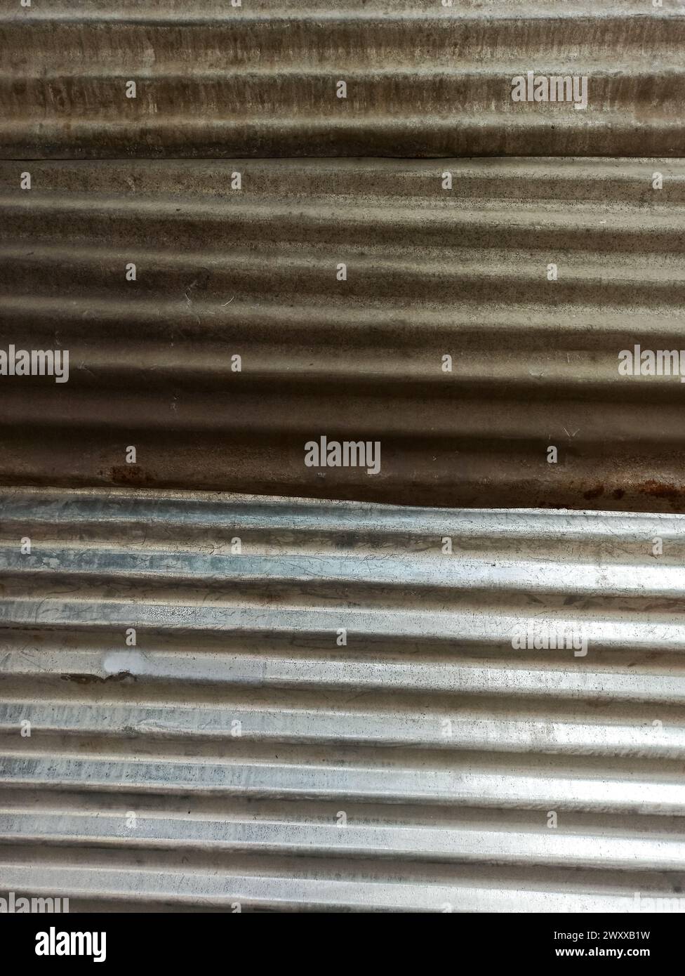 Corrugated roof sheet, roof tile metal background and texture surface ...