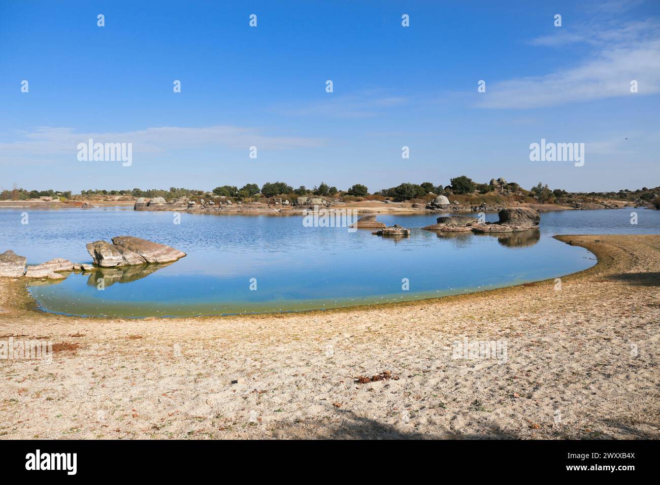 Los Barruecos Natural Monument in the middle of the Caceres peneplain ...