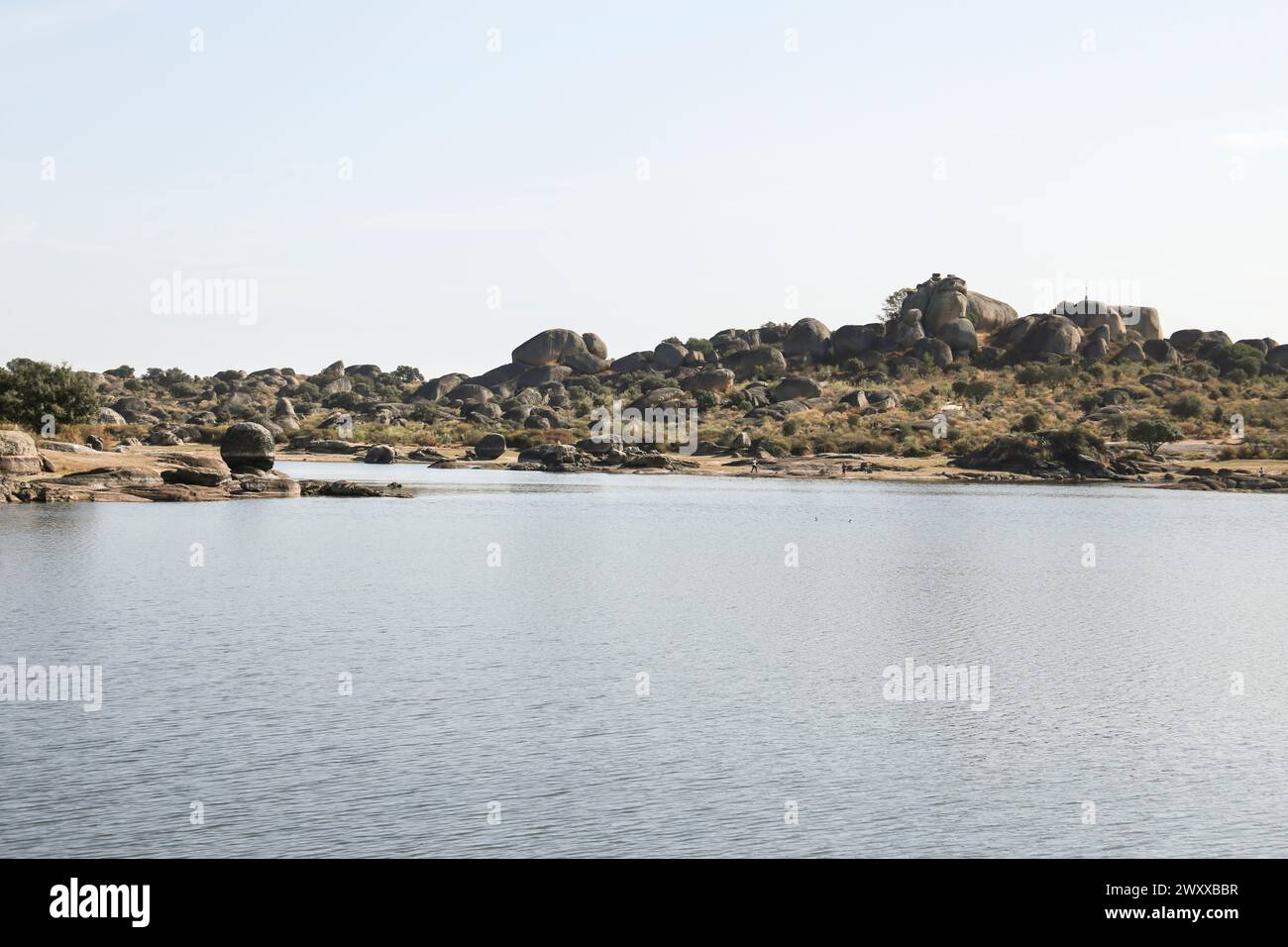 Los Barruecos Natural Monument in the middle of the Caceres peneplain ...
