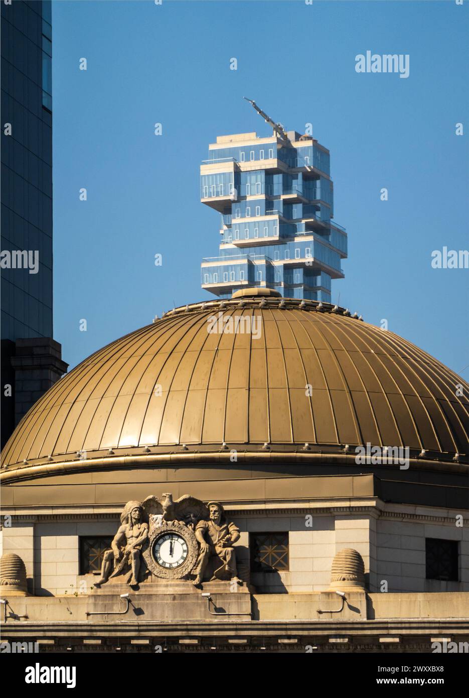 Jenga building at 56 Leonard Street Tribeca Manhattan NYC Stock Photo ...