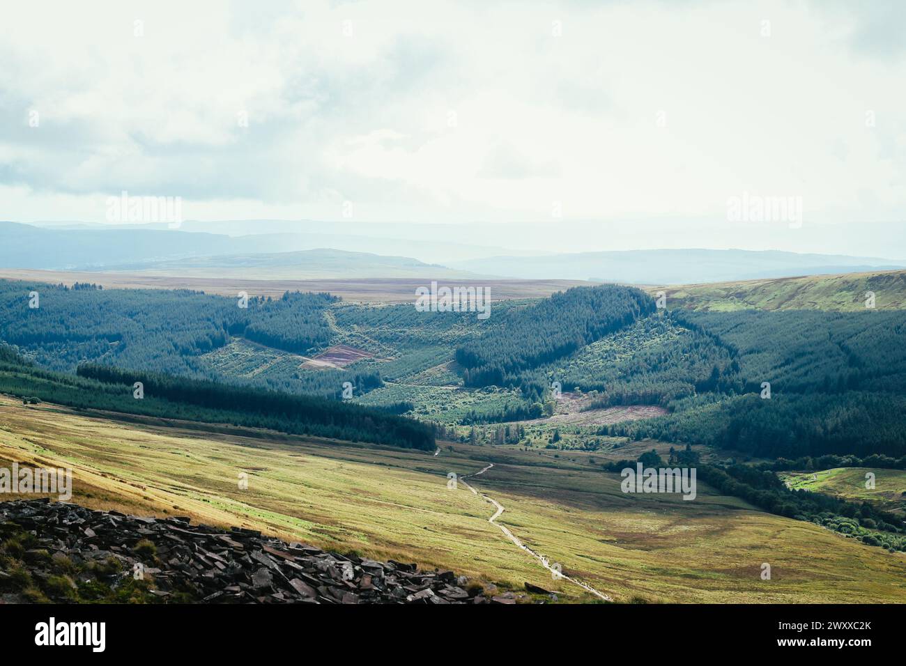 Hiker walking down footpath hi-res stock photography and images - Alamy