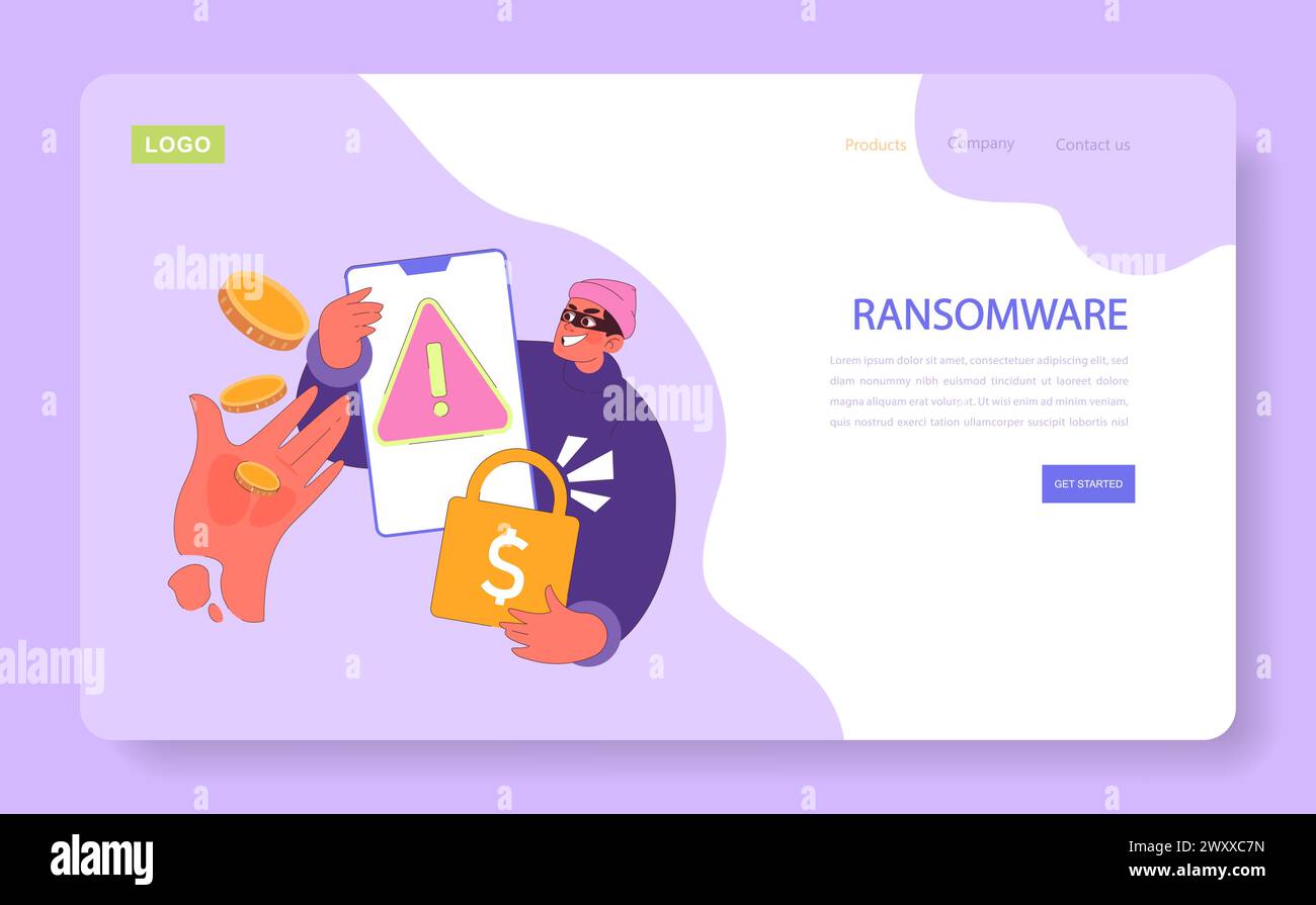 Ransomware Concept Sneaky Hacker Demands Digital Coins Holding Encrypted Files Hostage