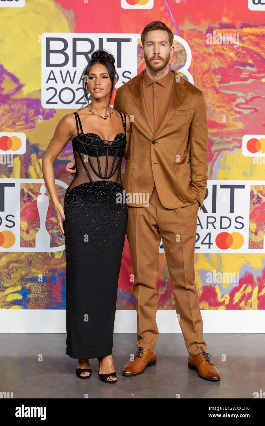 Celebs attend the Brit Awards 2024 at the O2 Featuring: Vick Hope ...