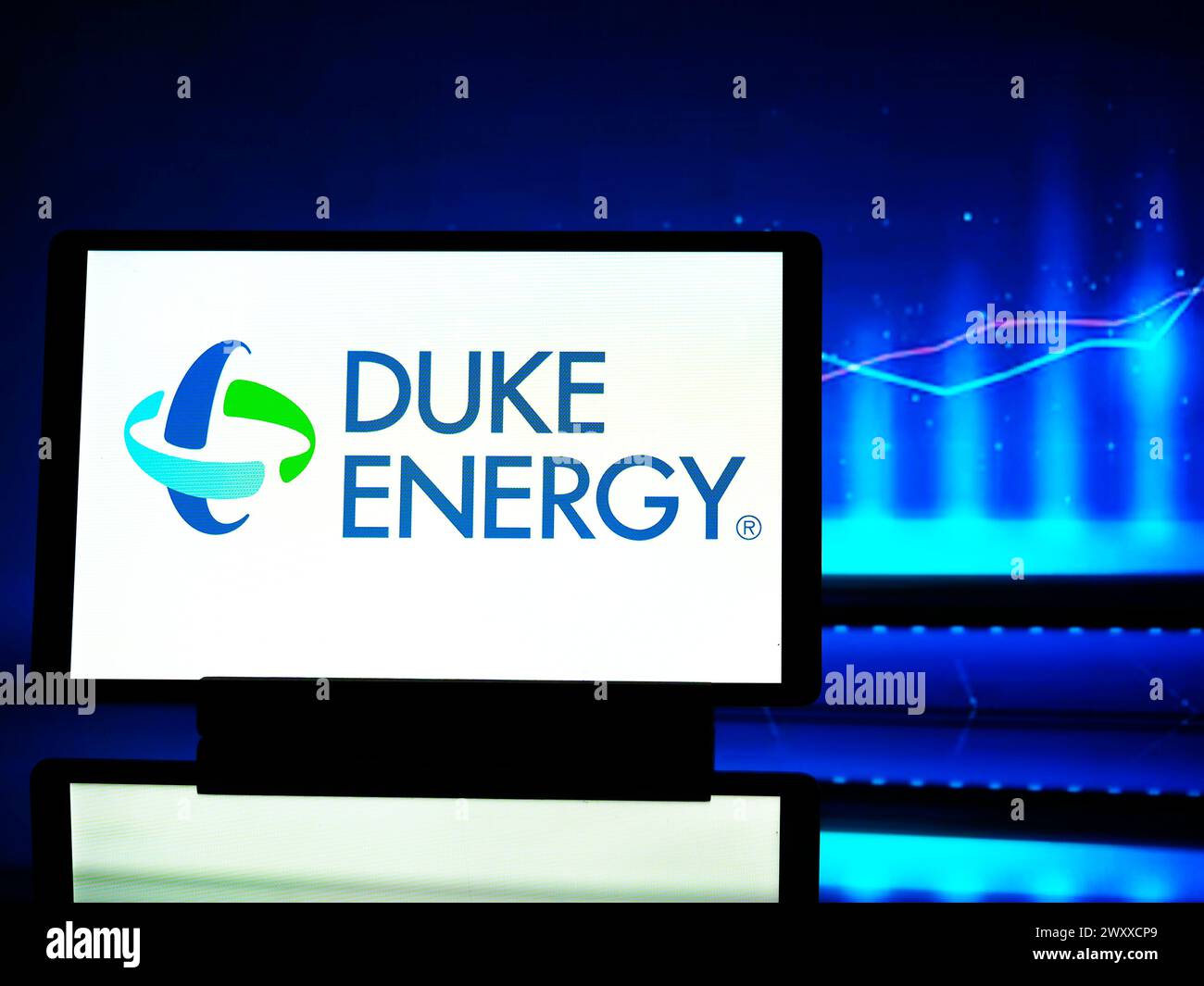 Germany - April 3, 2024: In this photo illustration, Duke Energy ...