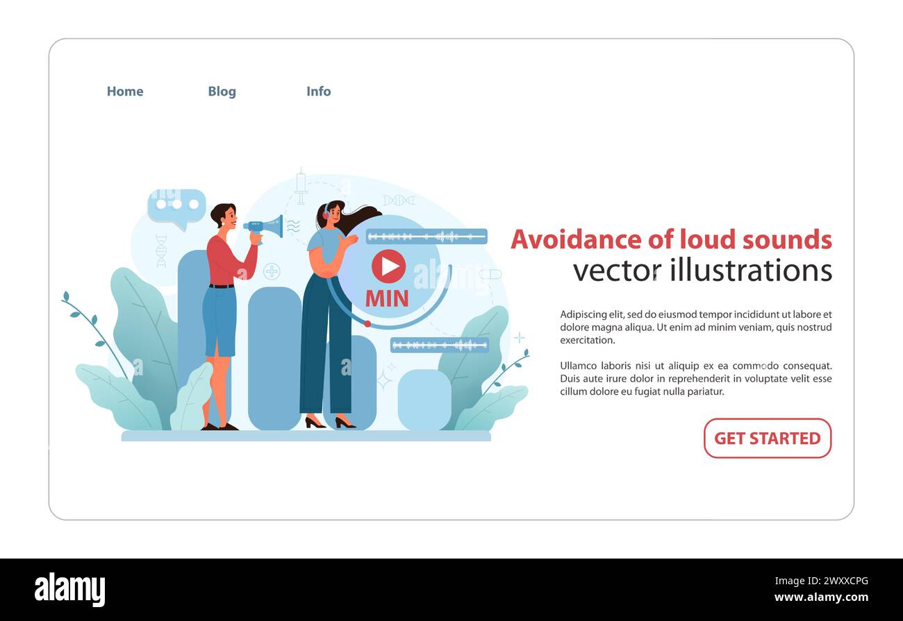 Noise Reduction Concept. An instructive vector illustration showing ...