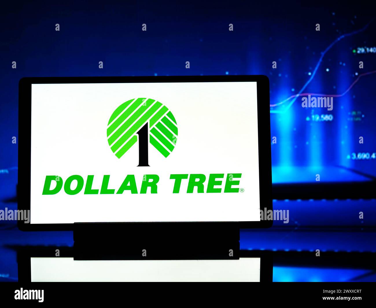 Germany - April 3, 2024: In this photo illustration, Dollar Tree, Inc ...