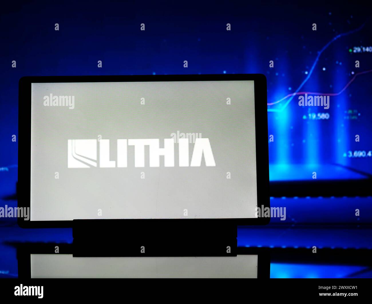 Germany - April 3, 2024: In this photo illustration, Lithia Motors, Inc ...