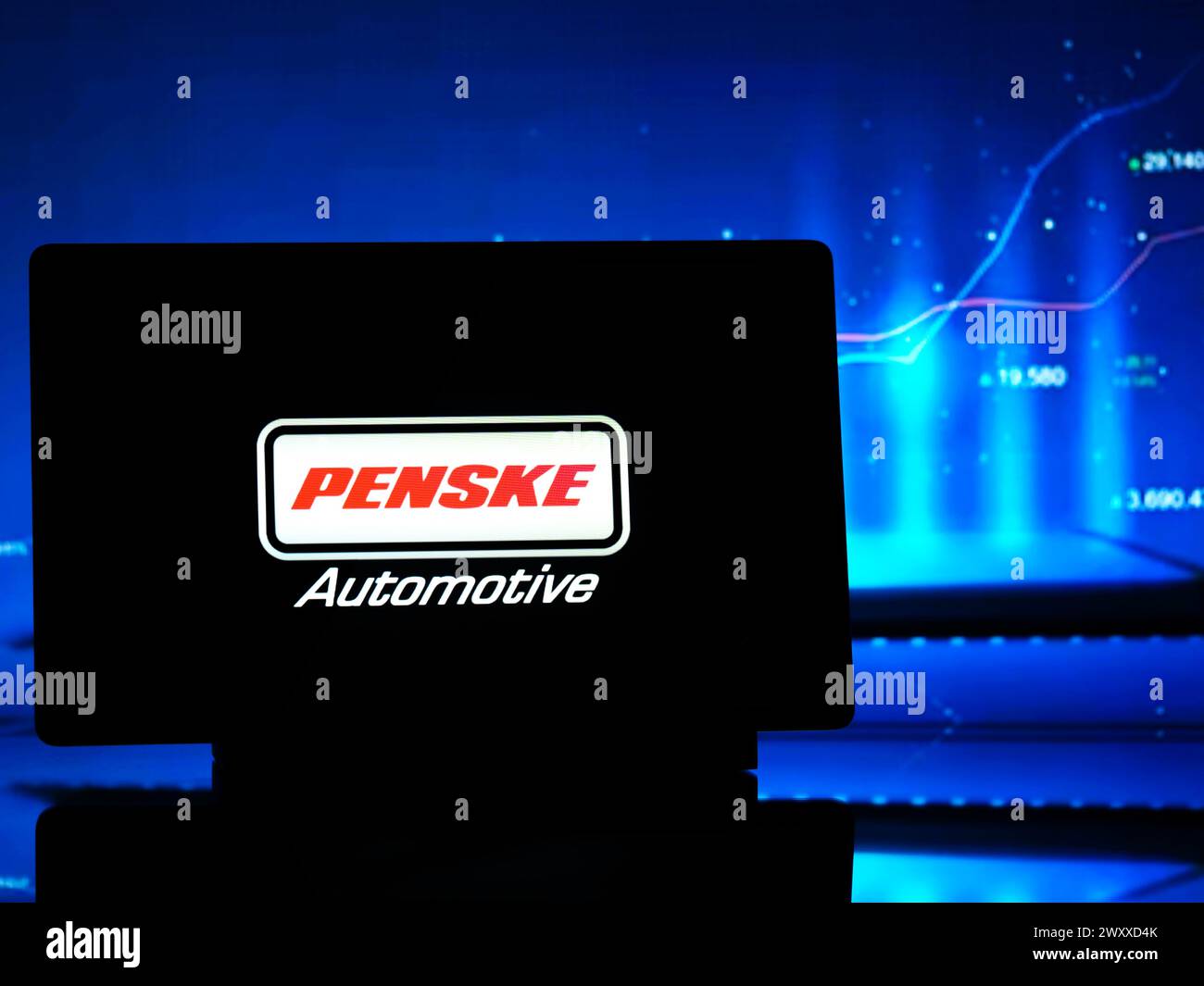 Germany - April 3, 2024: In this photo illustration, Penske Automotive ...