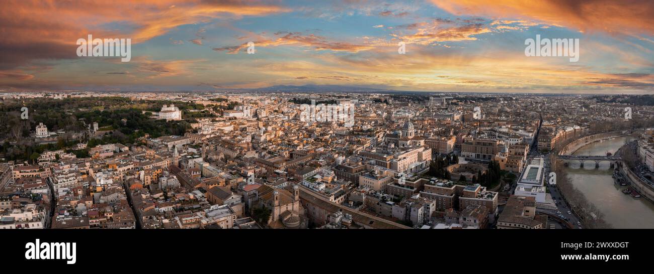 Rome golden hour colosseum hi-res stock photography and images - Alamy