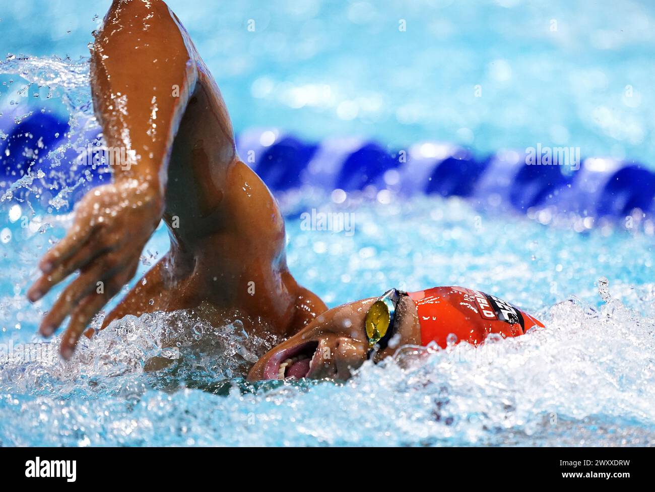 Reuben Visda in action during the Men's 400m Freestyle B final on day ...