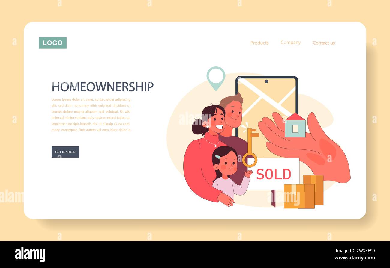 Homeownership concept. Joyful family celebrates their new house ...