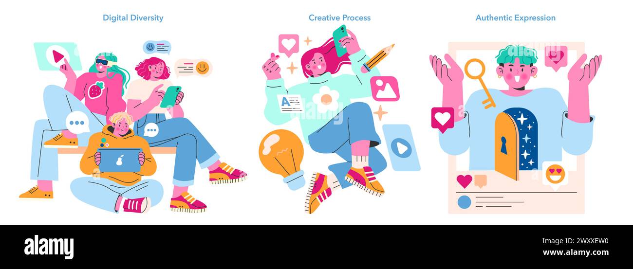 Authentic expression Stock Vector Images - Alamy