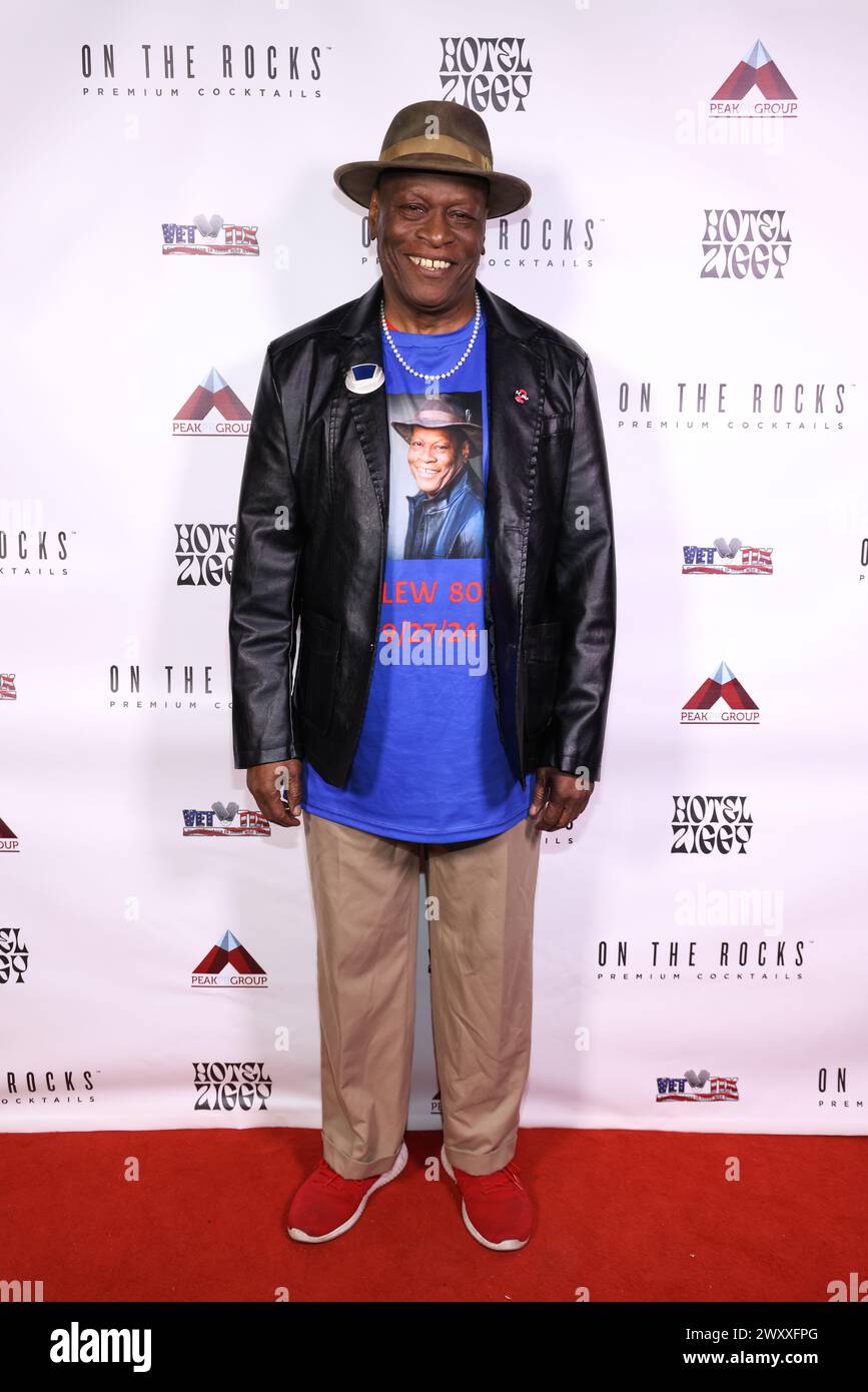 West Hollywood, California, USA. 1st April. 2024. Actor Lew Hopsen ...