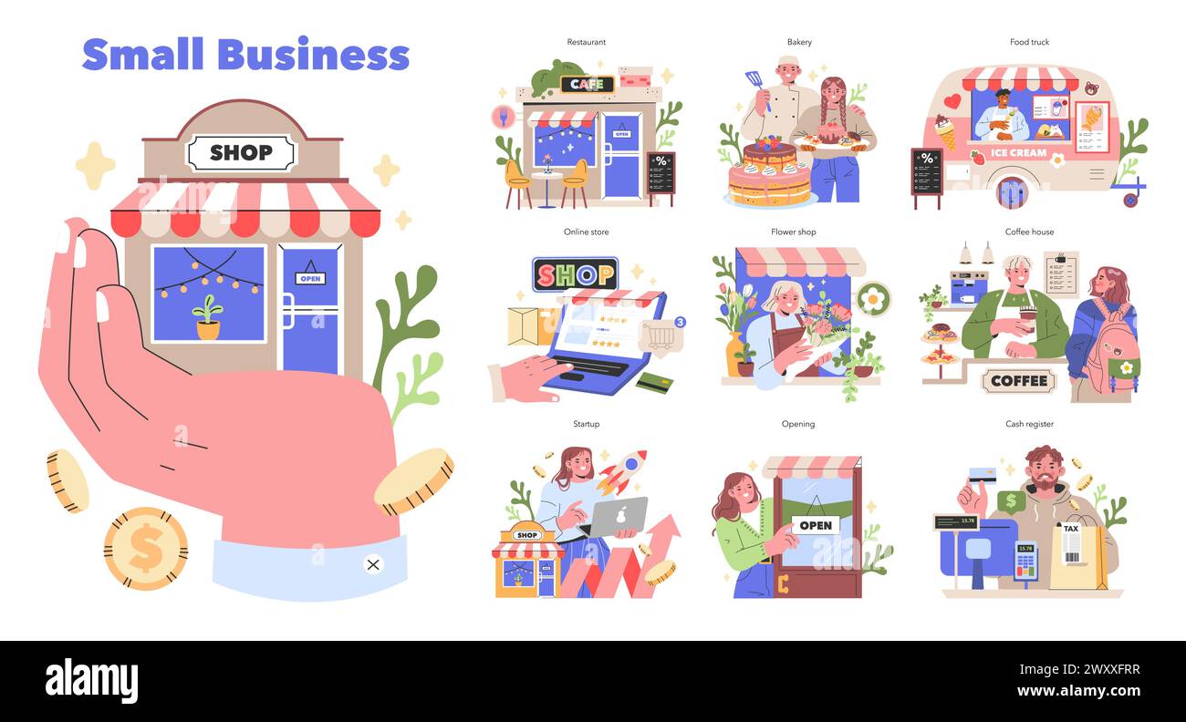 Small Business set Independent ventures across various niches thriving ...