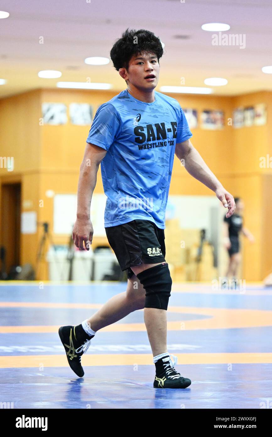 Tokyo, Japan. Credit: MATSUO. 2nd Apr, 2024. Kotaro Kiyooka Wrestling ...