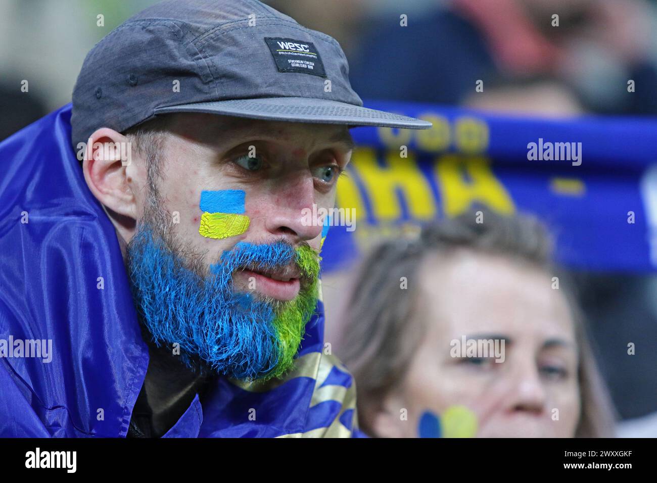 Wroclaw, Poland - March 26, 2024: Portrait of Ukrainian football ...