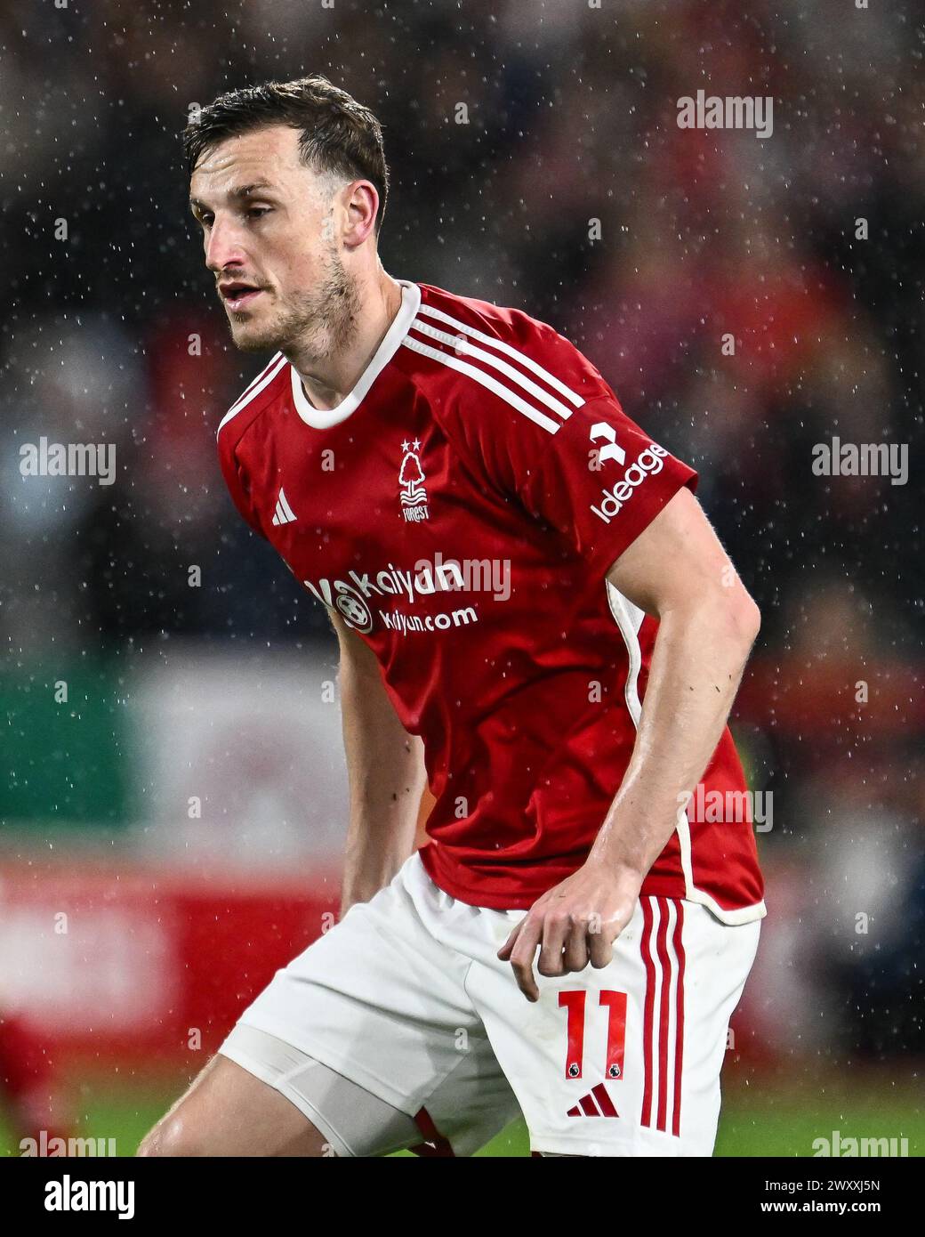 Chris Wood of Nottingham Forest during the Premier League match ...