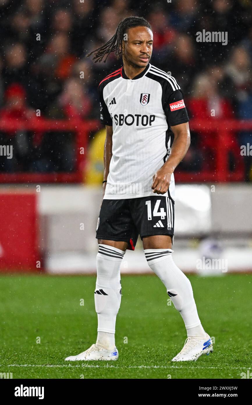 Bobby Reid of Fulham during the Premier League match Nottingham Forest ...