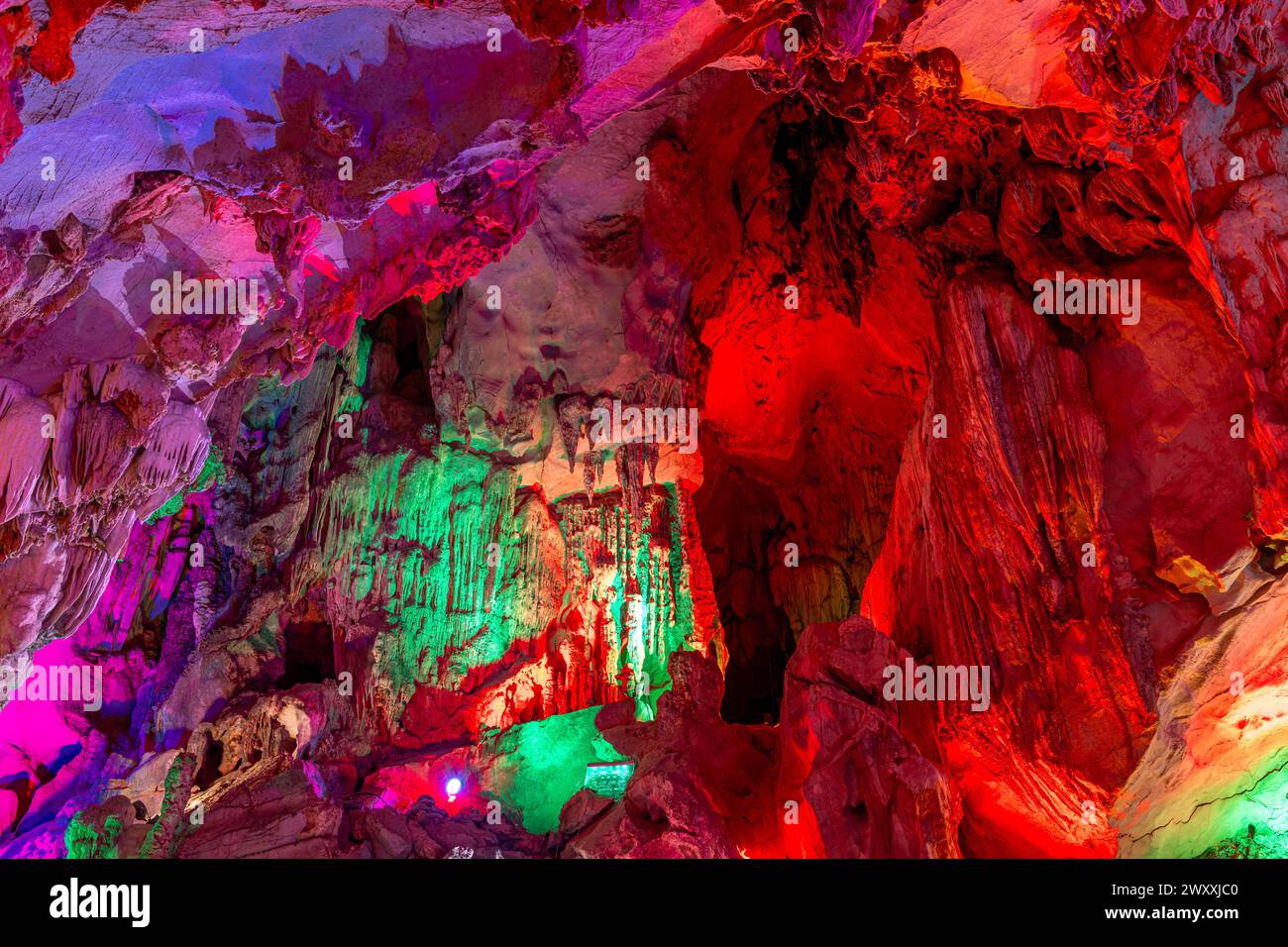 Silver Cave in Guilin, Guangxi Province, People's Republic of China ...