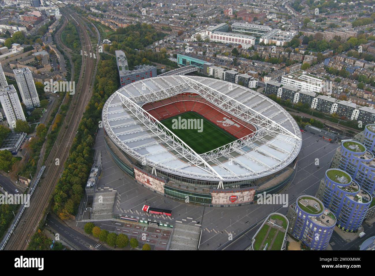 The arsenal stadium aerial hi-res stock photography and images - Alamy