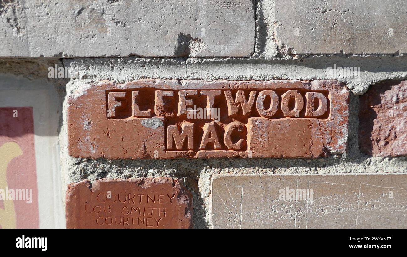 Los Angeles, California, USA 2nd April 2024 Fleetwood Mac Brick at ...