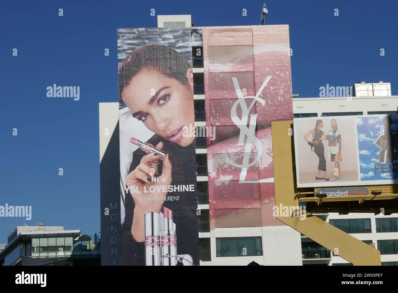 Los Angeles, California, USA 2nd April 2024 Singer Dua Lipa Yves Saint ...