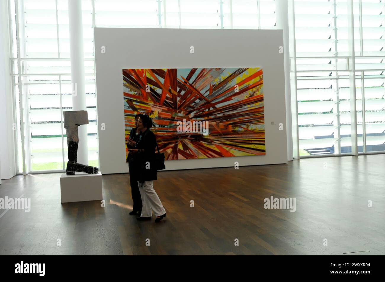 Museum Frieder Burda, architect Richard Meier, Baden-Baden, Black Forest, art exhibition with ...