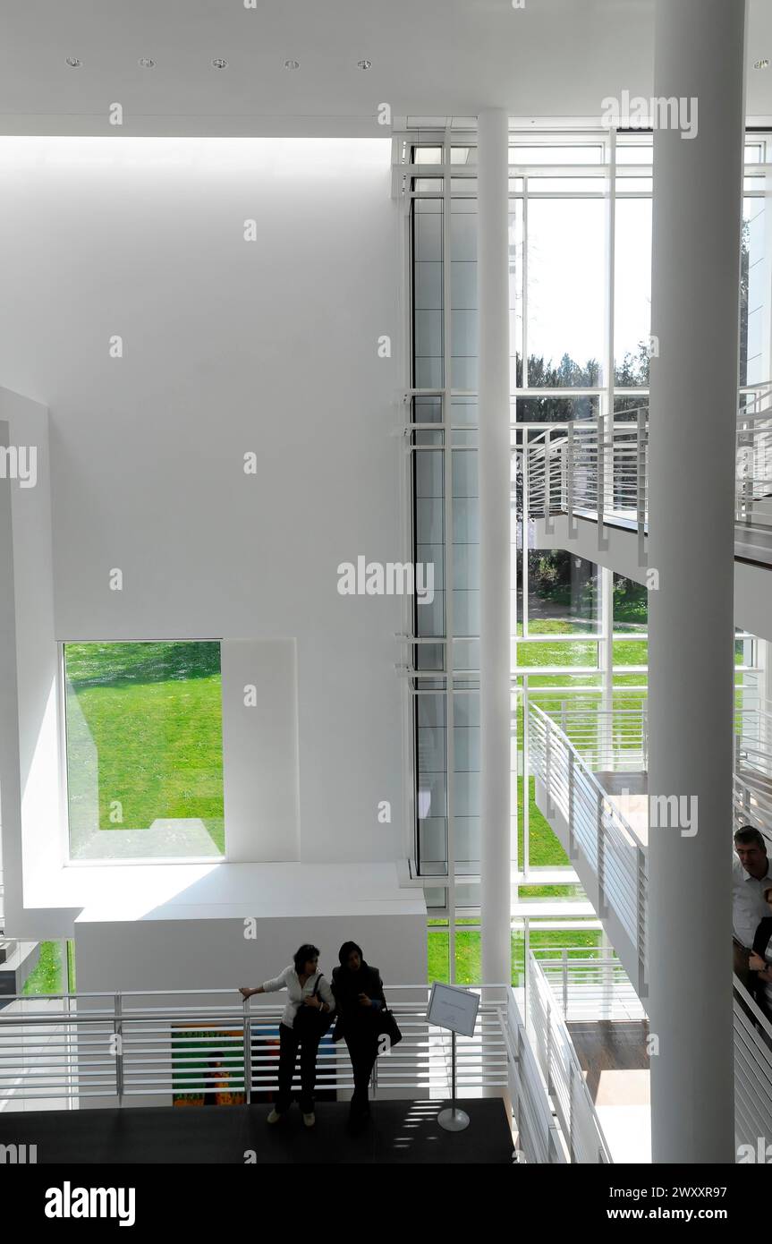 Museum Frieder Burda, architect Richard Meier, Baden-Baden, Black Forest, Light-flooded interior ...