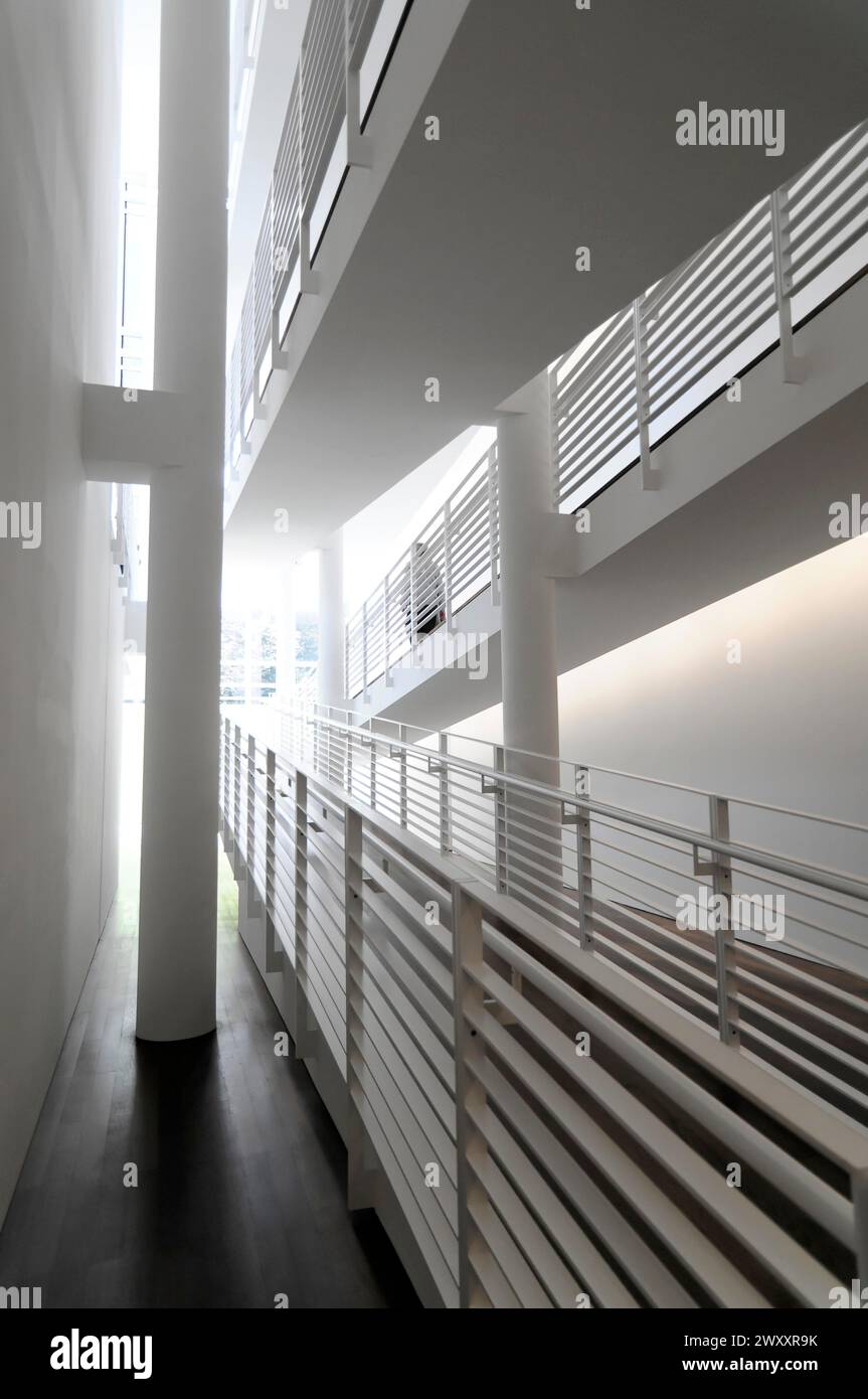 Partial interior view of Museum Frieder Burda, Baden-Baden, Bright ...