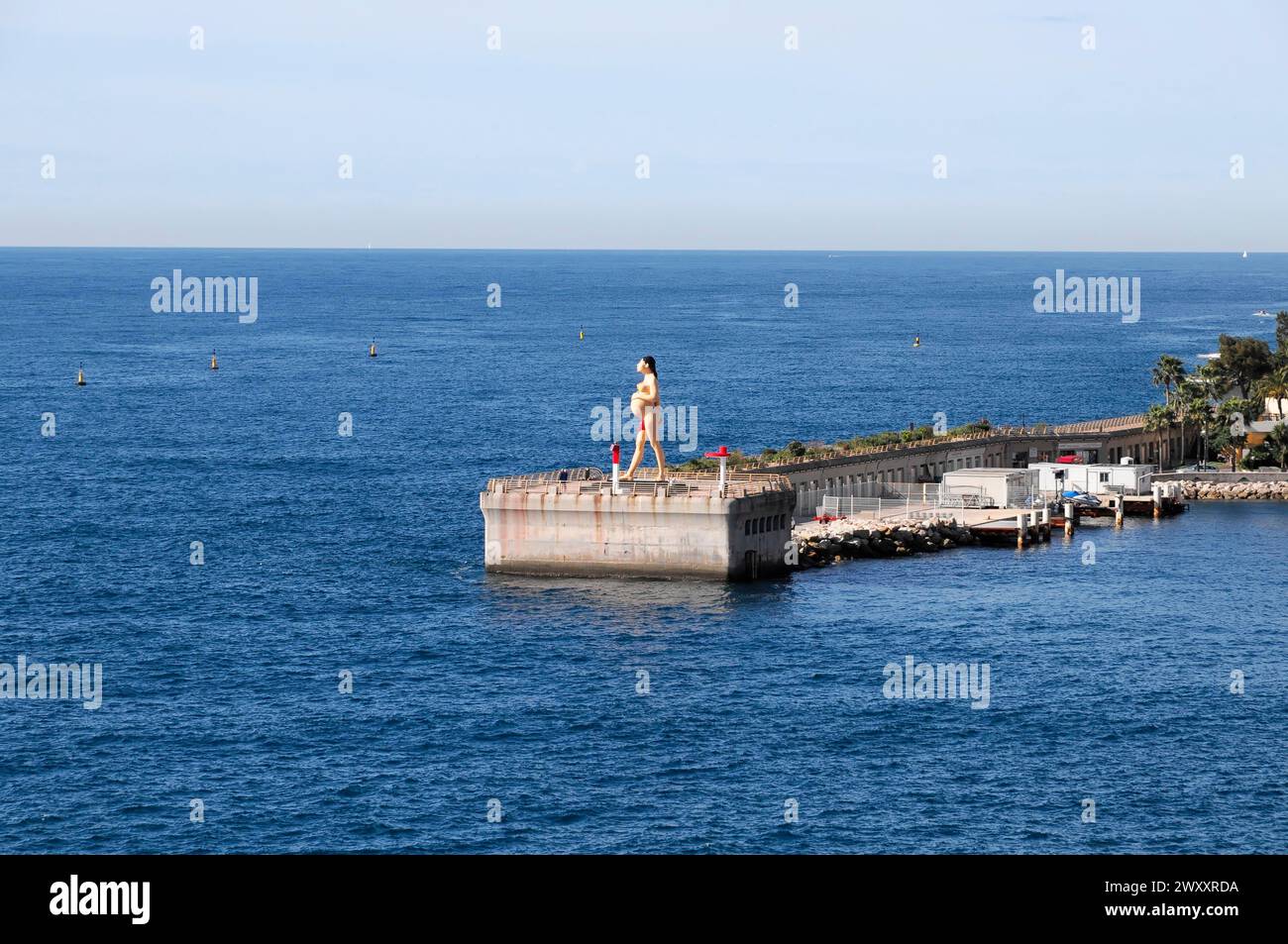 View below the Oceanographic Museum, Monte Carlo, Principality of ...