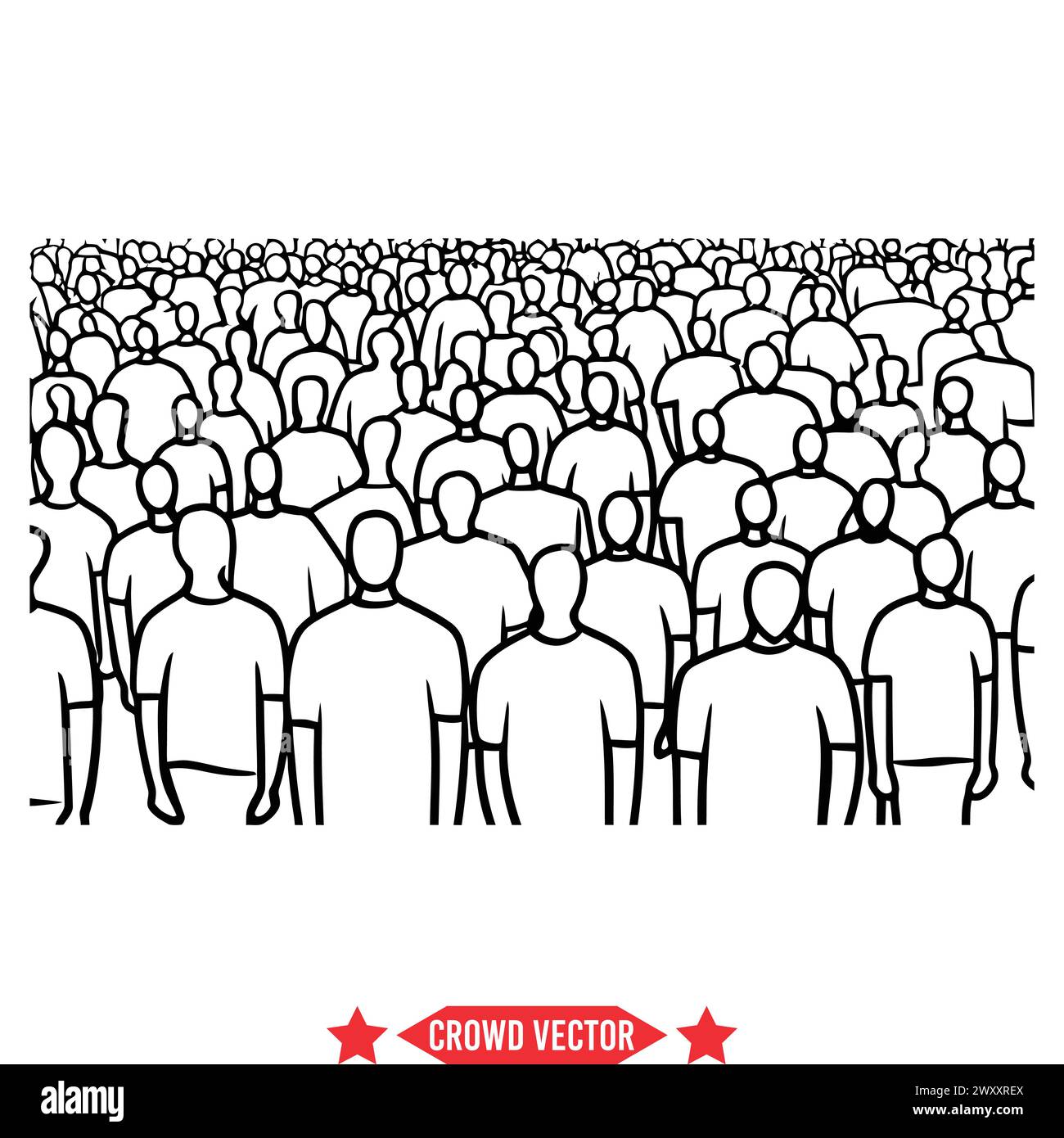 High gathering Stock Vector Images - Alamy