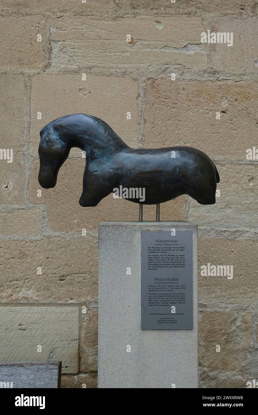 Wild horse replica made of bronze, the bird herd horse is one of the ...