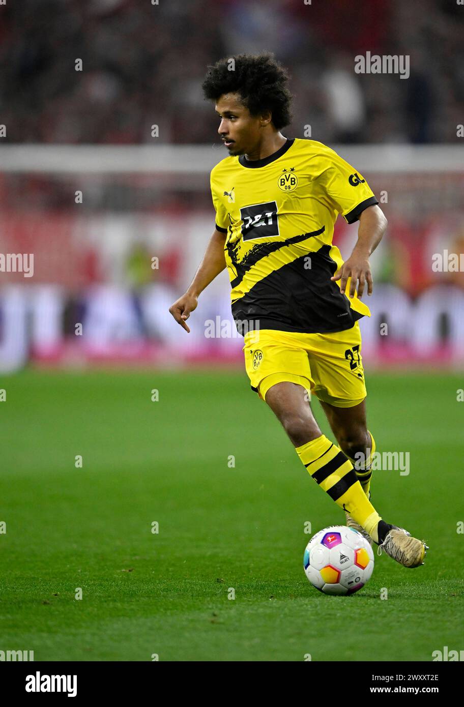 Karim Adeyemi Borussia Dortmund BVB (27) Action on Bal, l German ...