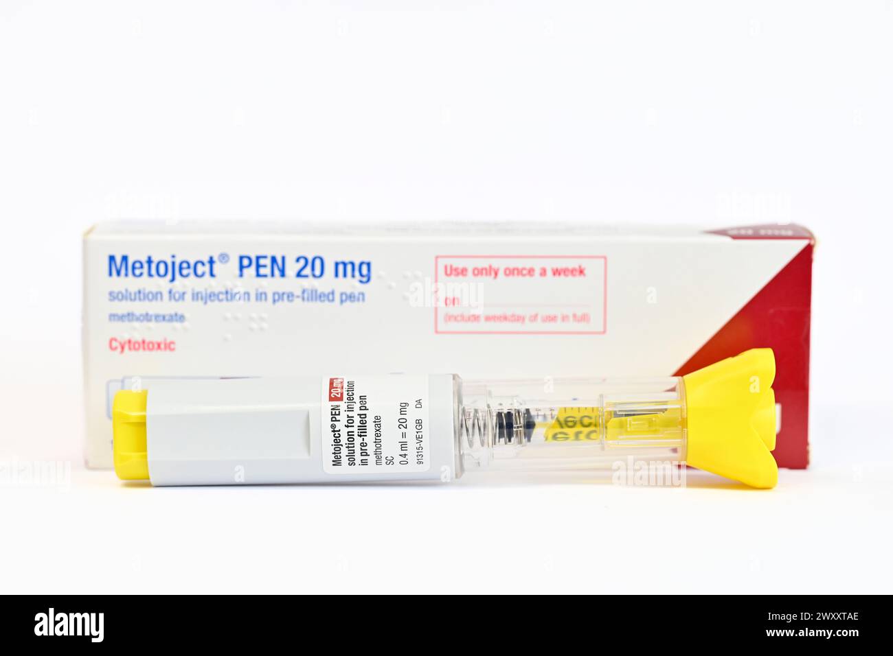 Methotrexate drug autoinjector. Methotrexate belongs to a class of ...