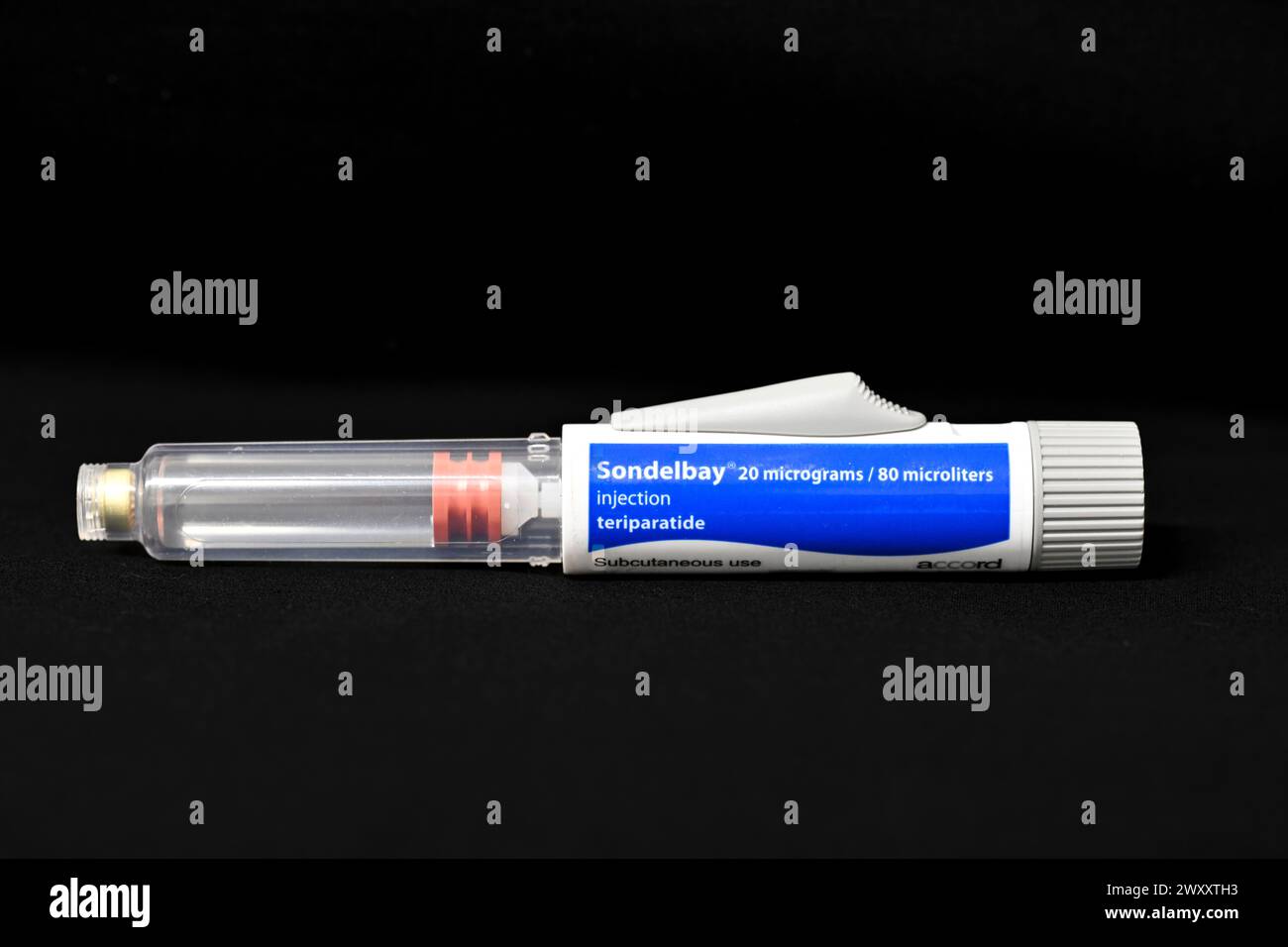 Sondelbay osteoporosis drug in a pre-filled pen. Osteoporosis happens ...